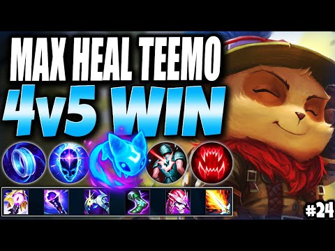 4v5 WIN as TEEMO League of Legends DEVIL Did it AGAIN ~ LoL Meta Teemo #24 Build Guide (Runes/Items)