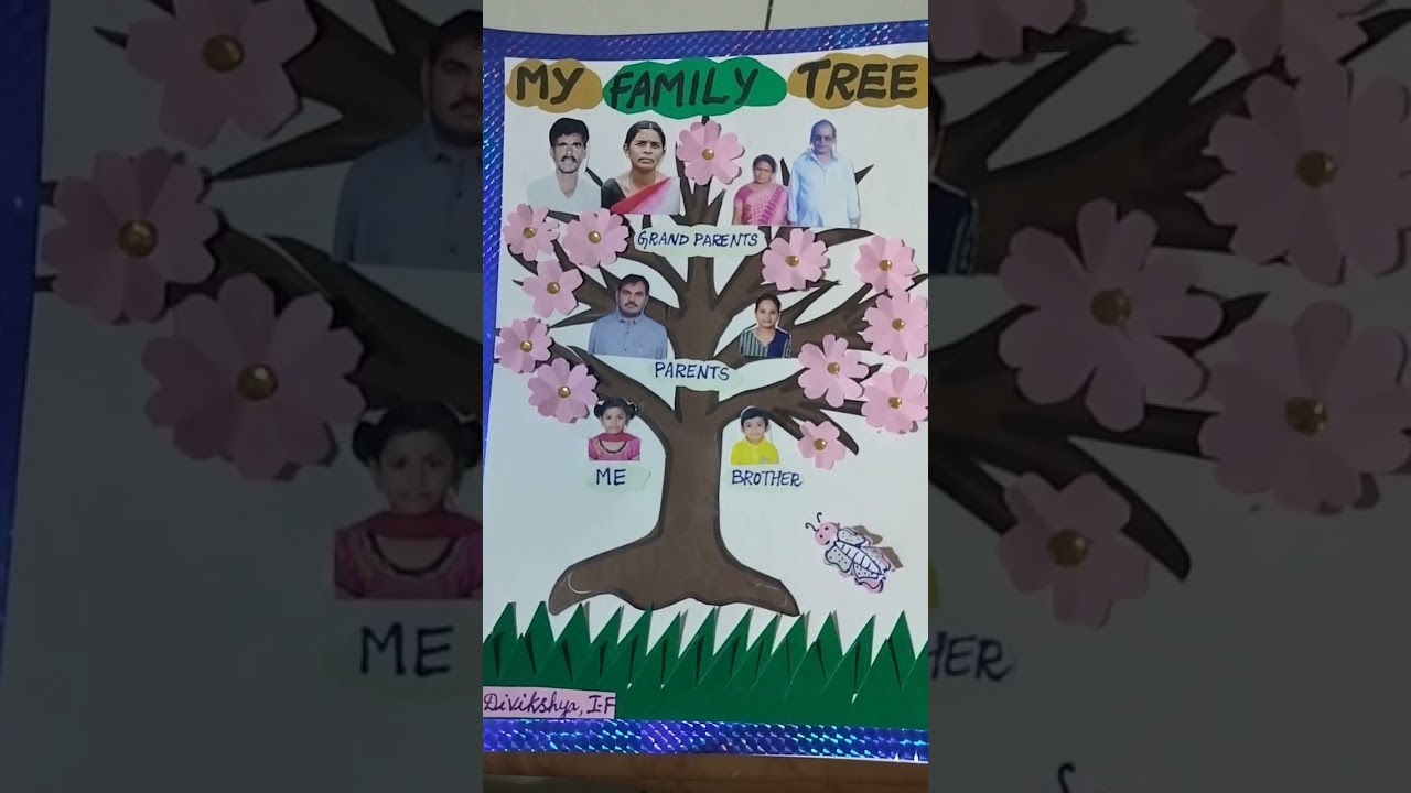 family tree project for kids/ how to make family tree
