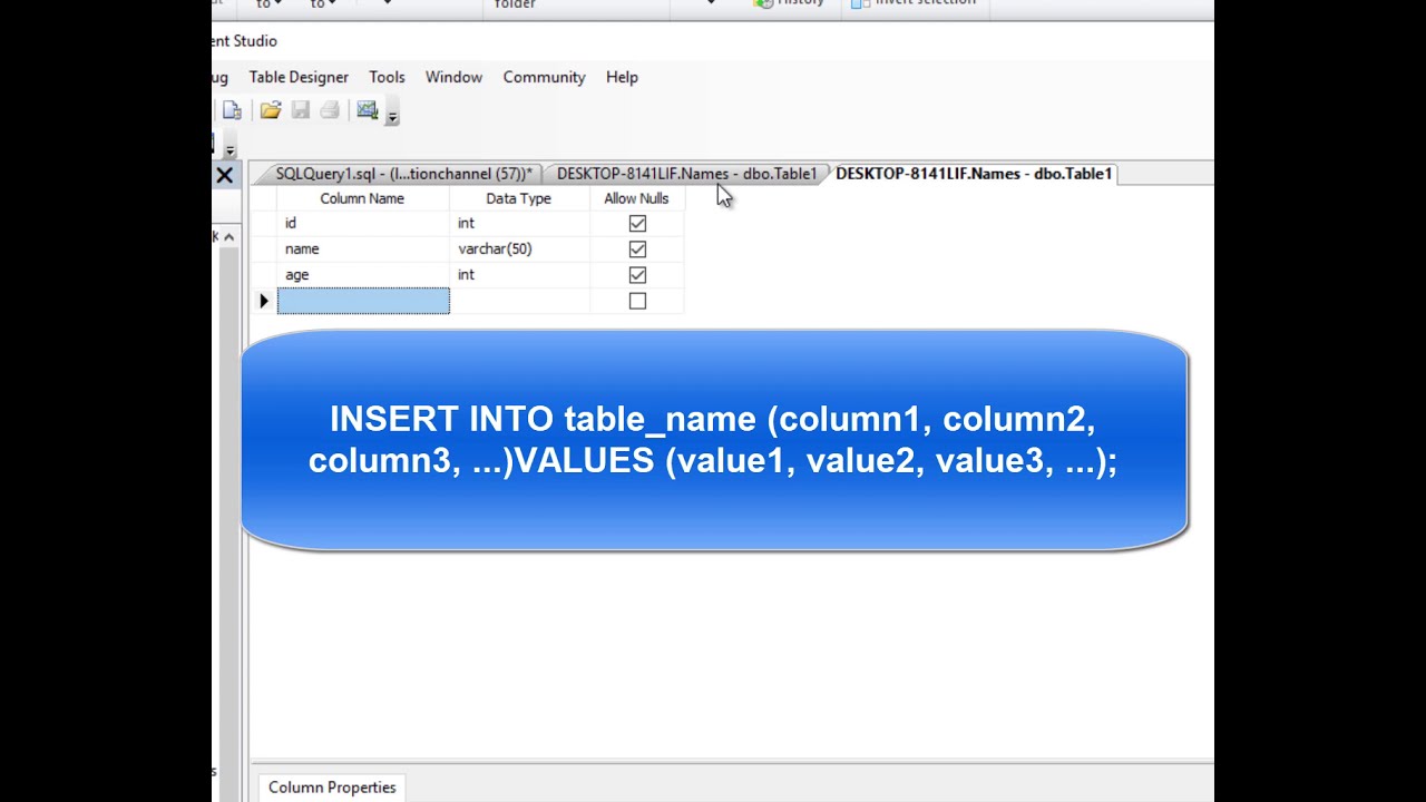 Insert, Update and Delete Statements in SQL Server