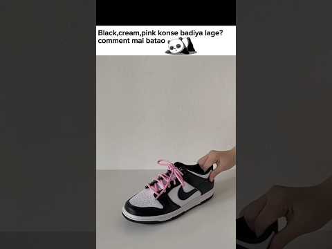 Nike Dunk Low Panda Sneakers Crazy look & unique laces