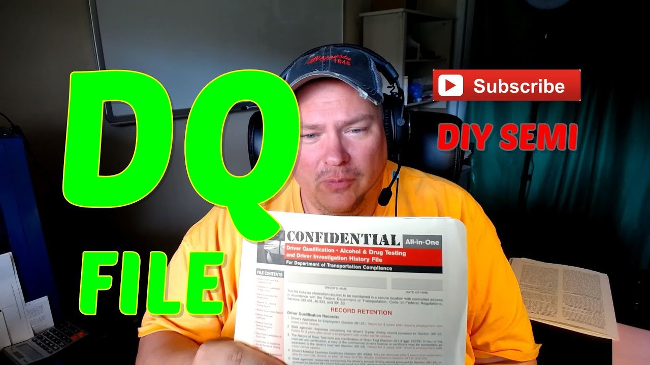 What needs to be in a driver qualification file? Do you even need one?