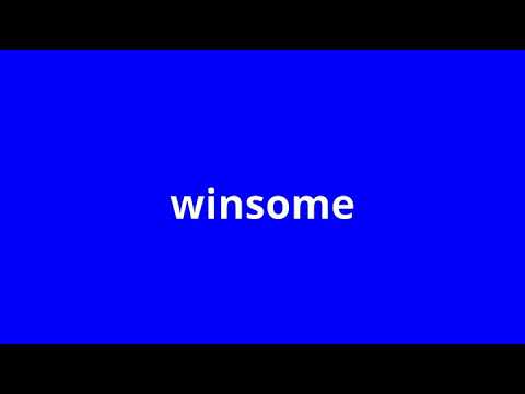what is the meaning of winsome