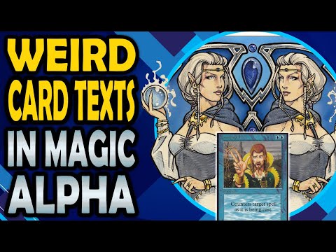 Unknown Side of MtG - Weird Old Effect Text - Alpha