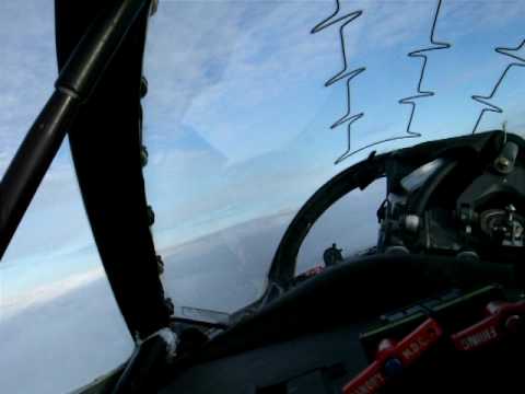In cockpit - RAF Valley Hawk Aeros