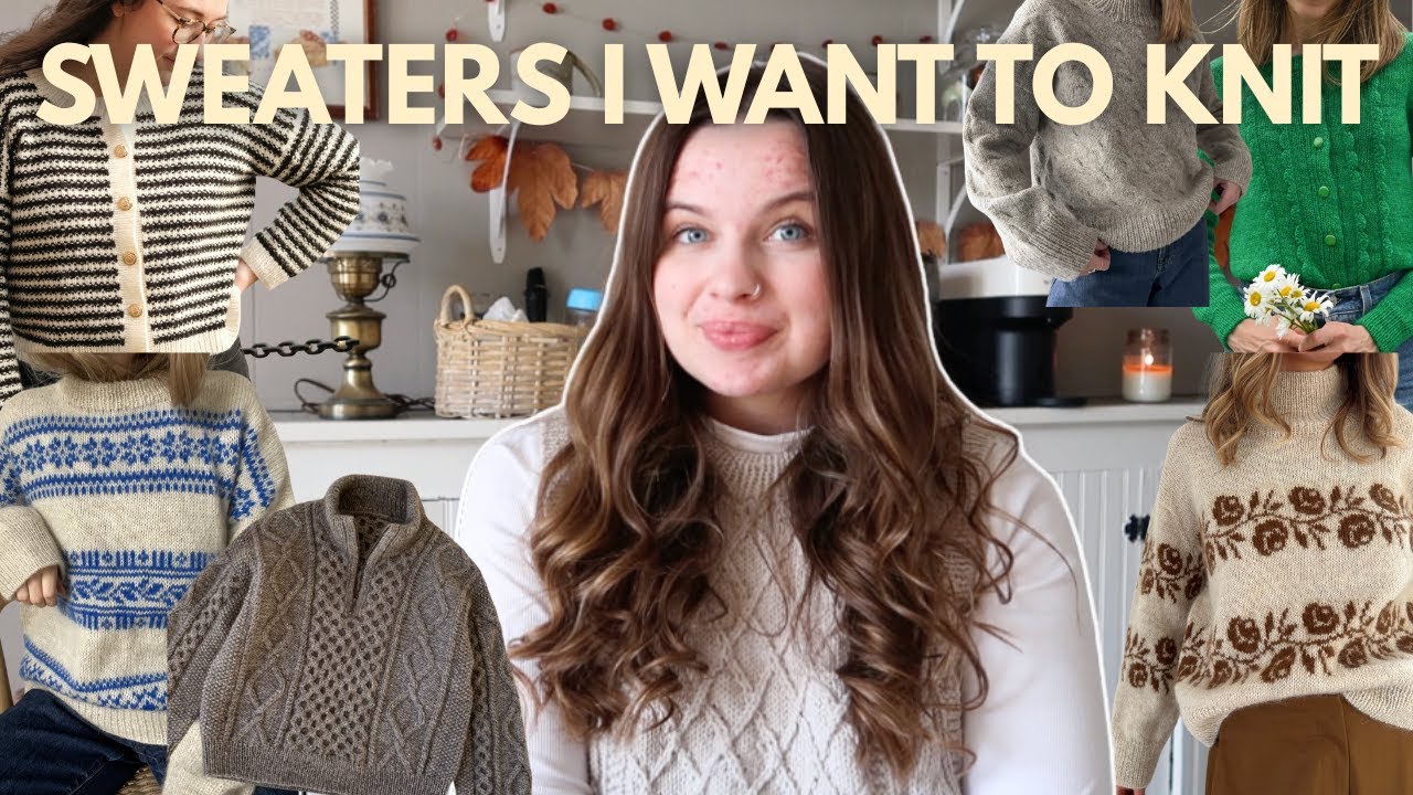 my dream list of sweaters to knit💌 | slipover and cardigan knitting patterns