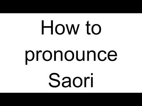 How to Pronounce Saori (Japanese)
