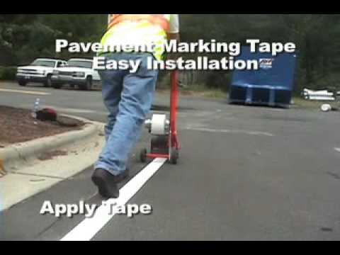 How To Install Pavement Marking Tape