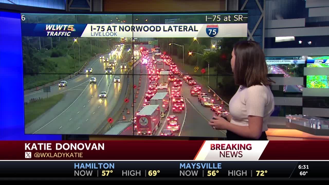 Multi-vehicle crash reported on I-75 northbound causing the highway to shut down