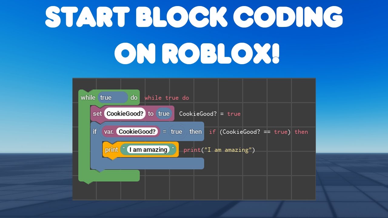 Roblox Tutorial - Start Block Coding On Roblox!