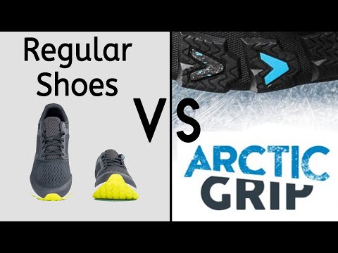 Slipping On ICE Test W/ Arctic Grip