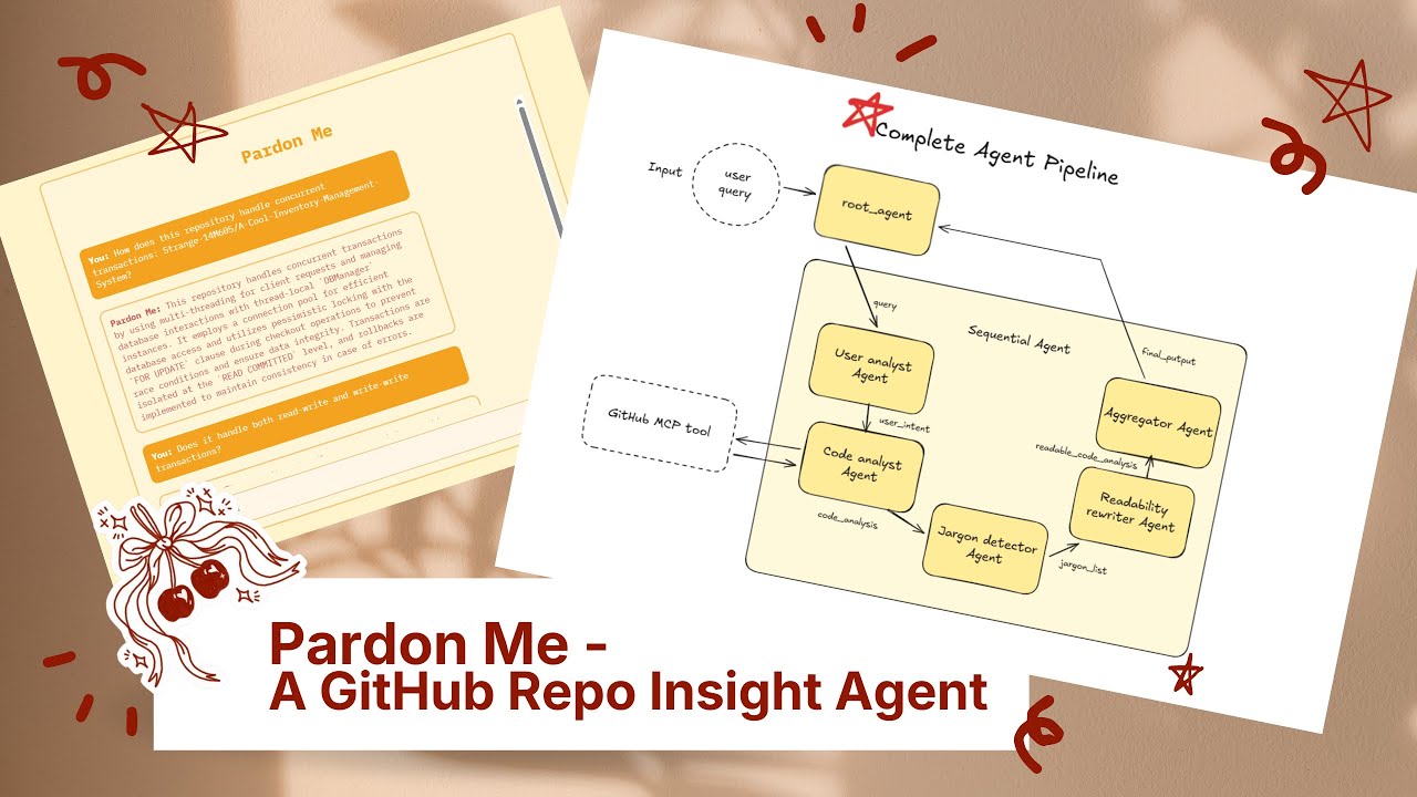 Pardon Me - A Multi-Agent Repo Interpreter Powered by Gemini + GitHub MCP