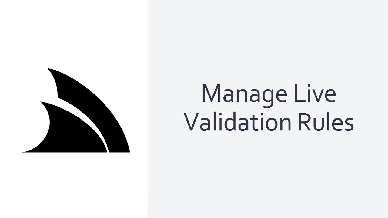 Create API validation rules from the admin web UI