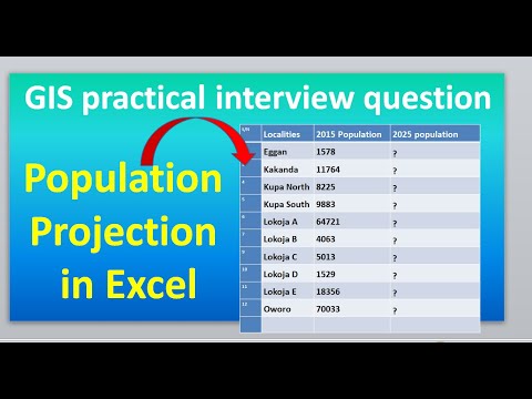 GIS practical interview question: Population Projection in Excel