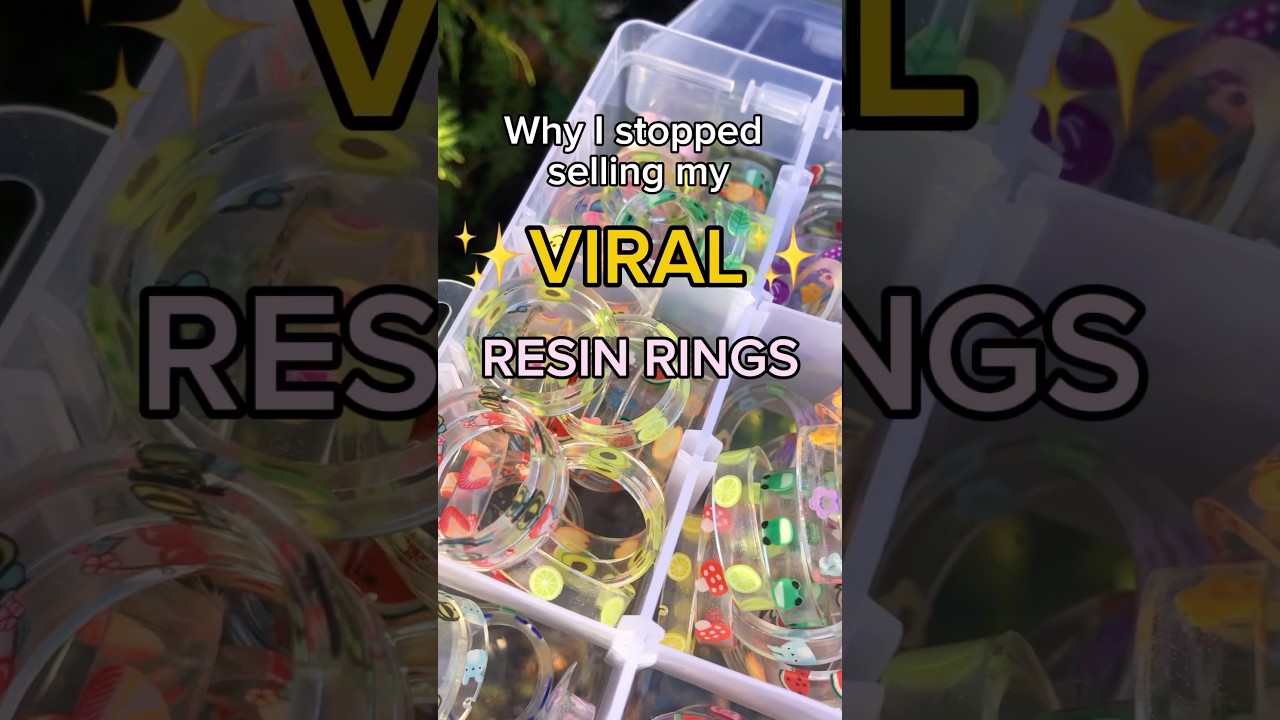 Why I pivoted my products from resin rings🫶 #resinring #smallbusiness