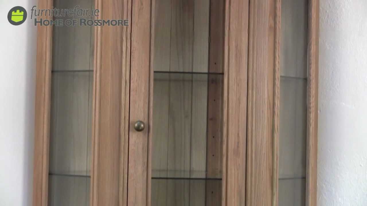 Loren Oak Corner Display Unit