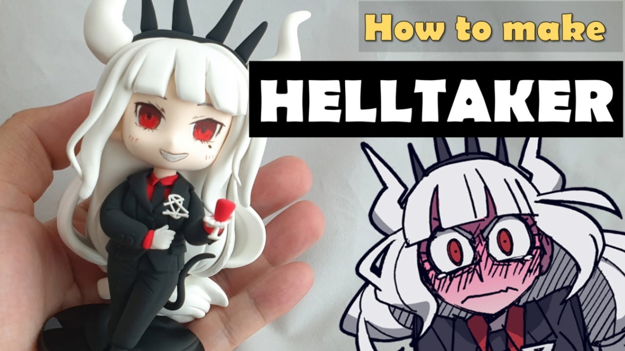 Helltaker ✅Lucifer chibi Figure✅ clay art tutorial