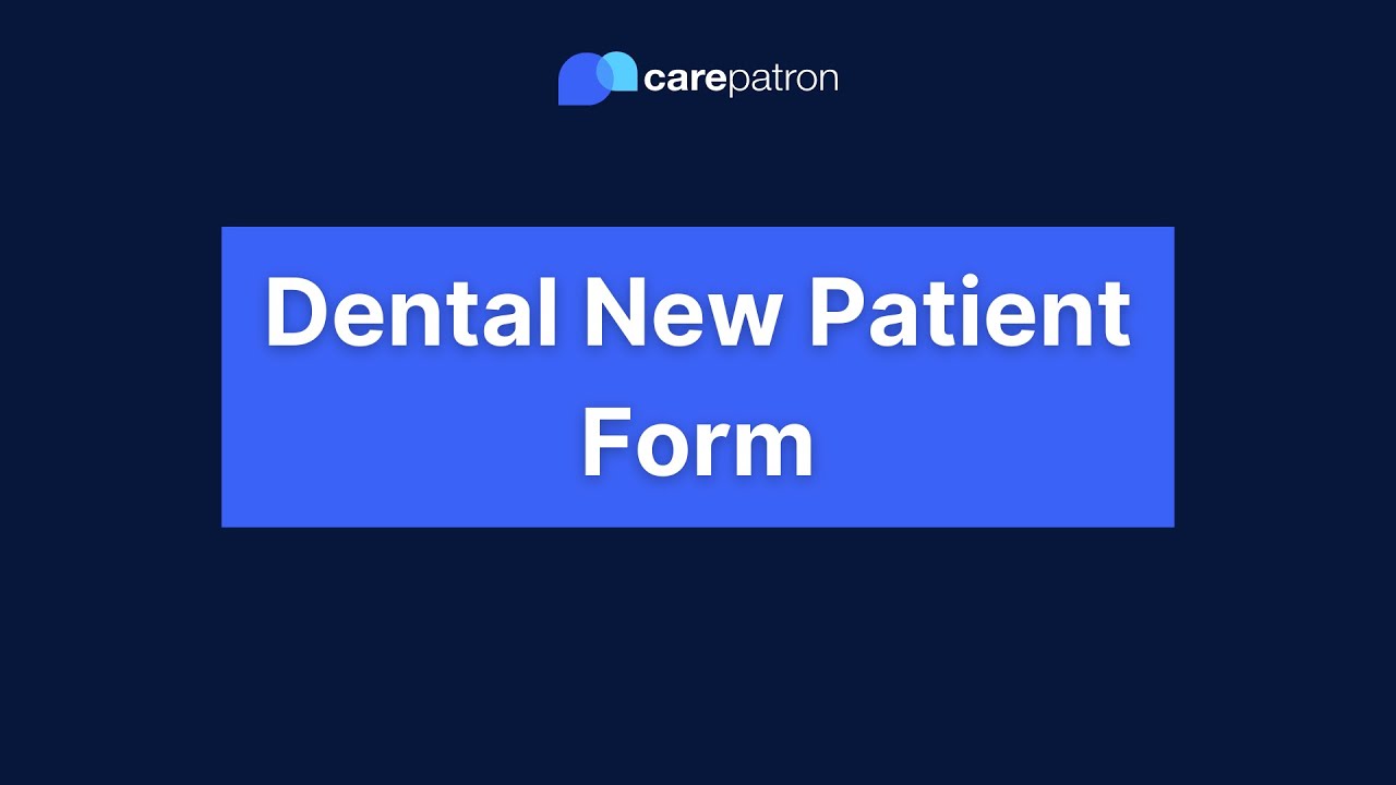 Dental New Patient Form