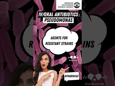 Carbapenems for resistance Pseudomonas species? #pseudomonas #medicine #pharmwyze #carbapenems