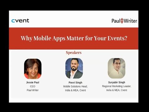 Why Mobile Apps Matter for Your Events? | Live Cvent Webinar
