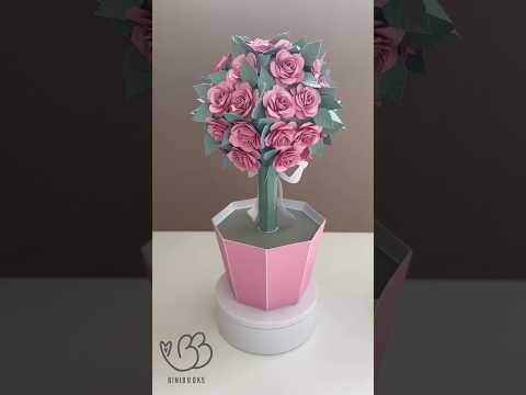 3D Rose Tree SVG🌹