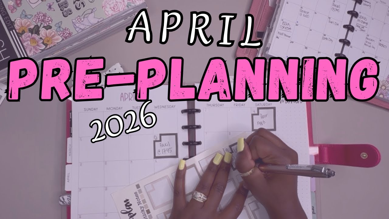 April Pre-Planning in My Classic Planner | Monthly Setup