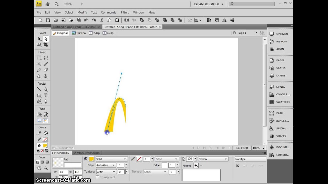 Fireworks Vector Drawing: Burger King Logo