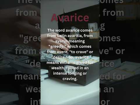 Avarice