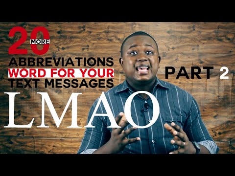 20 more abbreviations form for your text messages| Part 2