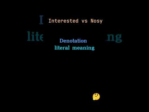 Connotation of a Word