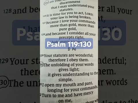 Psalms 119:130