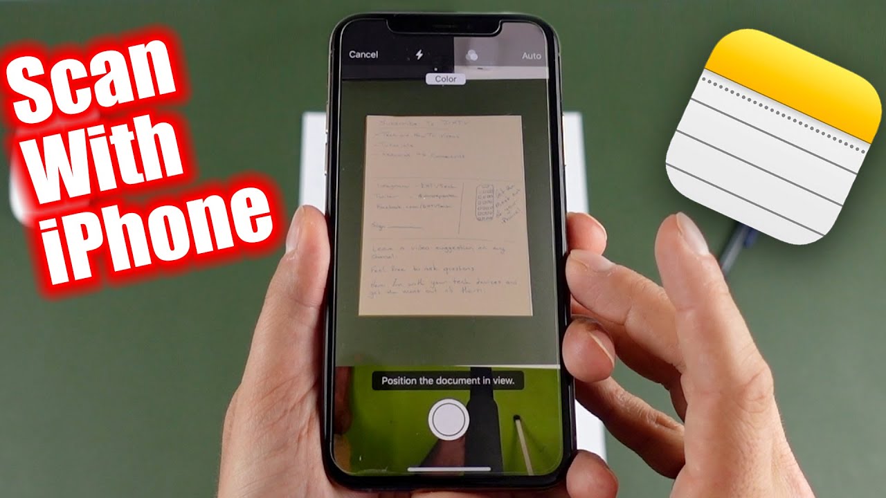 How To Scan Documents On iPhone, iPhone 11, 8, 6s, SE or iPad