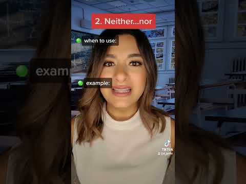 Either..or vs. Neither..nor. English grammar. D Jardin