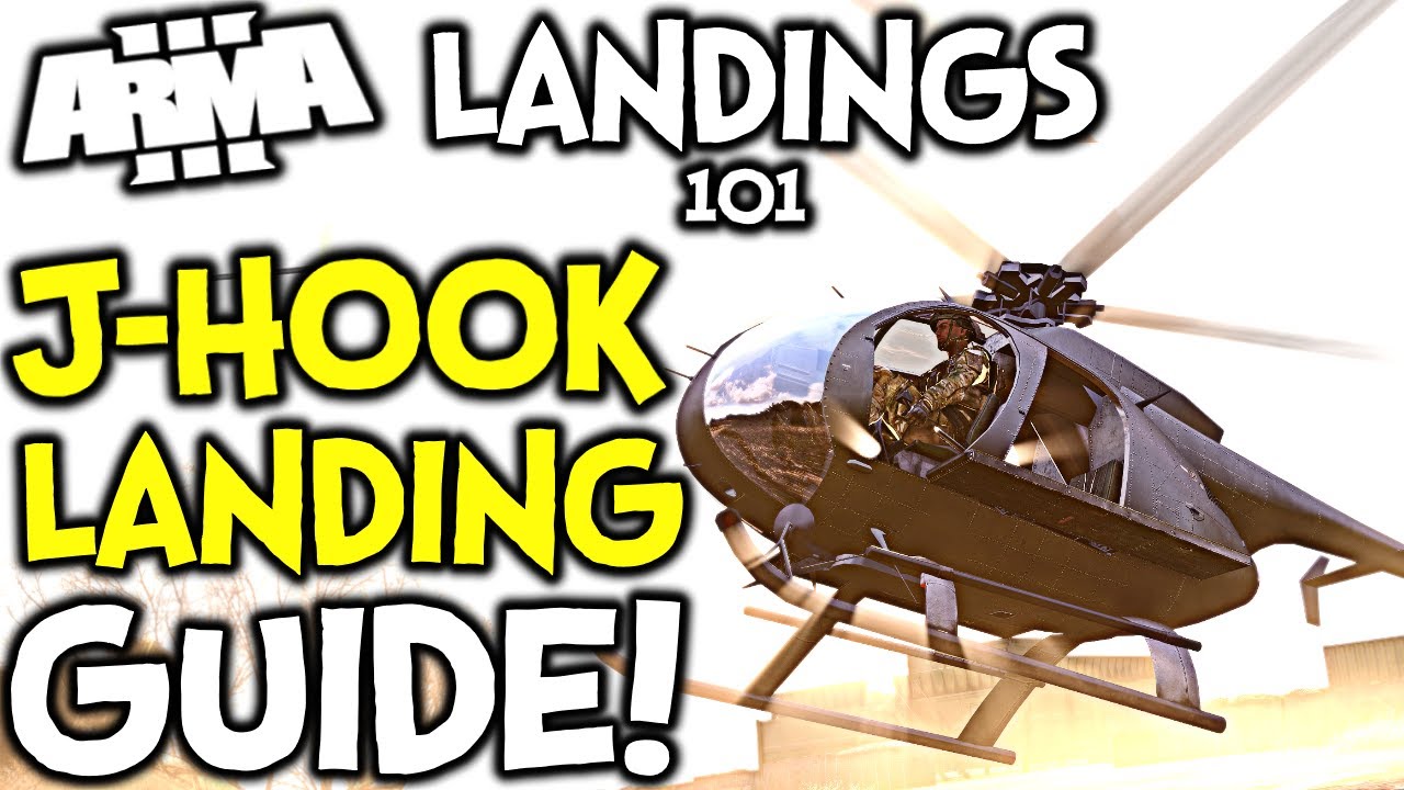 ArmA 3 Helicopter Landings Guide 101 ► How to Land Fast! (THE J-HOOK LANDING)