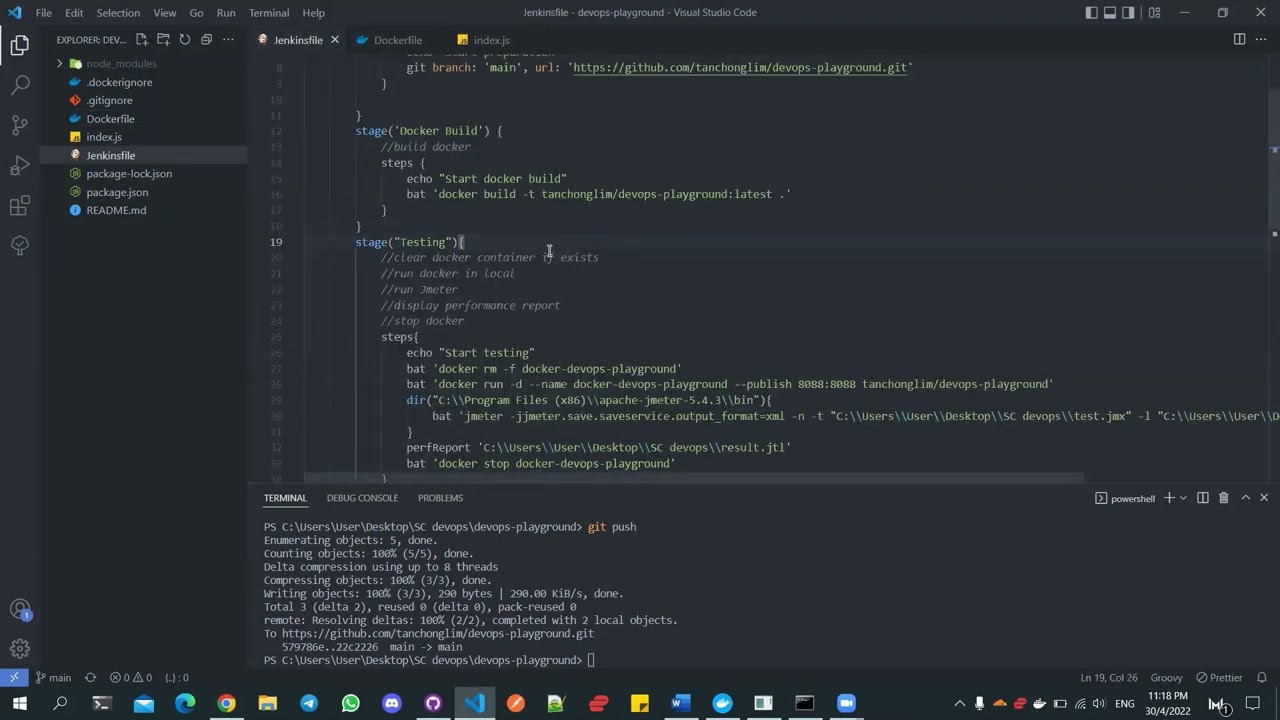 SCSJ4383 - SOFTWARE CONSTRUCTION (DevOps Hands On Lab Submission)