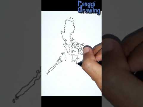 Drawing Map of Philippines