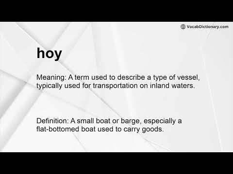 hoy Meaning