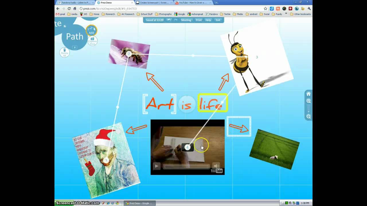 Prezi Adding YouTube & Sharing