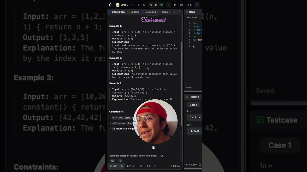 30 days of JavaScript- creating our own version of map method #leetcode #javascript #coding