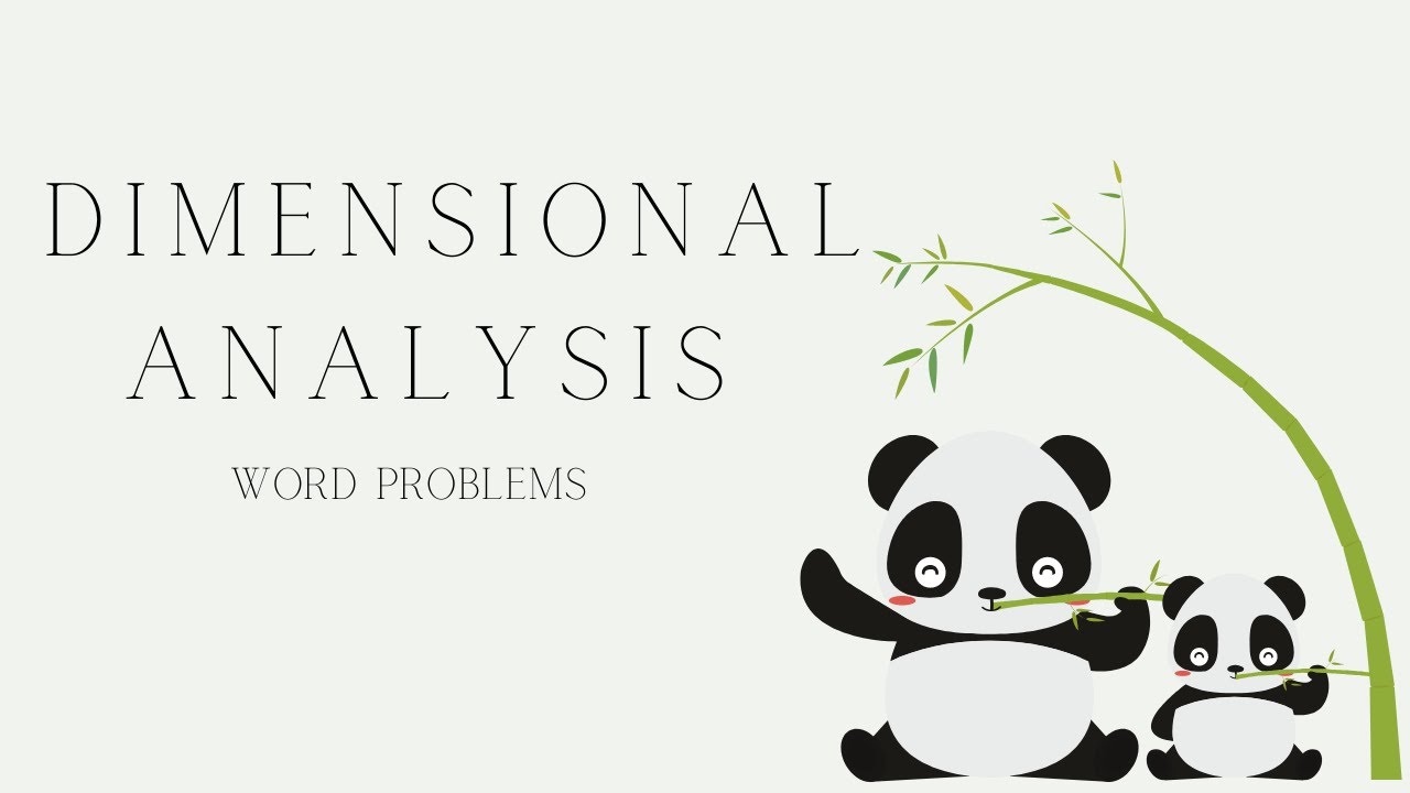 Dimensional Analysis: Words problems