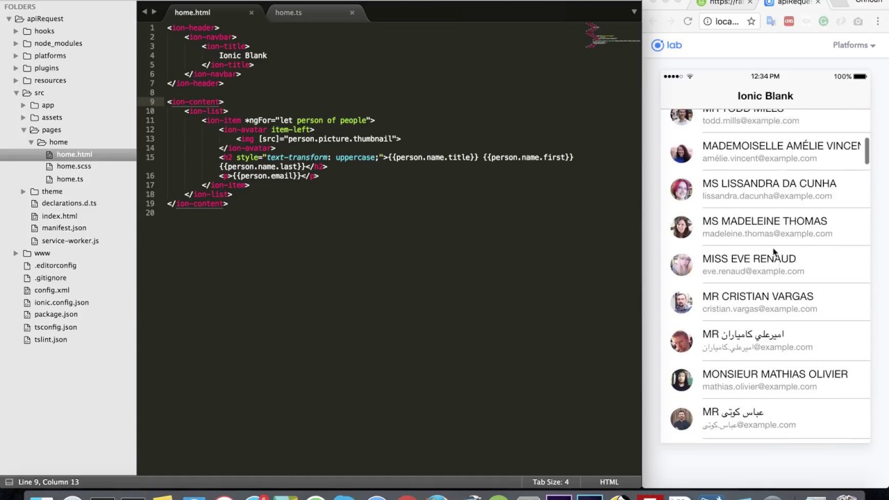 Ionic 2 - Graph data or get data from API using http get