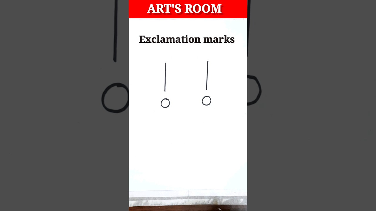 Draw A Car Using Exclamation Marks #shorts #easydrawing