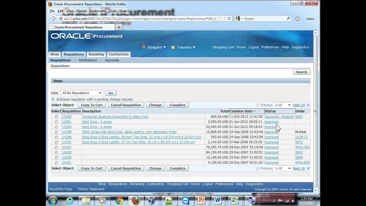 Overview of Oracle iProcurement (EBS R12.1.3+)