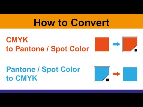 How to Convert CMYK to Pantone / Spot Colors & Pantone / Spot Colors to CMYK