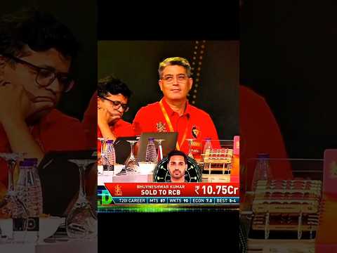 Bhuvi In RCB🔥🔥😱 | IPL Auction | #ipl #trendingshorts #viralshorts |