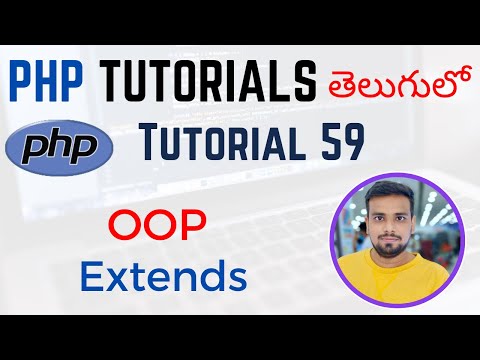 Learn PHP Tutorials in Telugu Lesson 59 OOP Object Oriented Programming Extends - Mind Luster