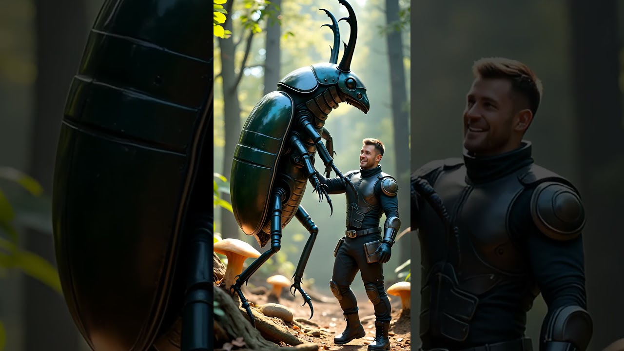 Surreal Hyper-Realistic Giant Beetle | AI Animation