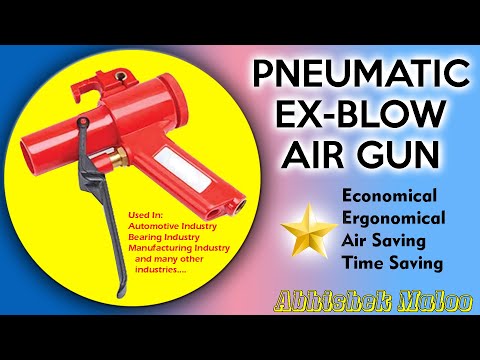 Pneumatic Air Blow Gun I Remove Dust, Water, Coolant I High Thrust-High Pressure Air Gun