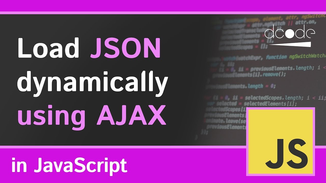 Load JSON dynamically using AJAX | XMLHttpRequest Tutorial | For API Use
