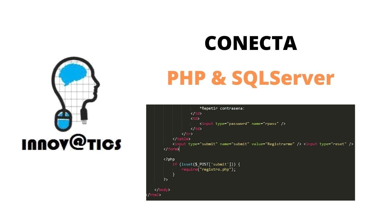 FORMAS DE CONECTAR PHP Y SQLSERVER
