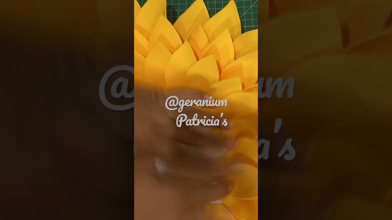 Cómo hacer girasol para gigantes de foami